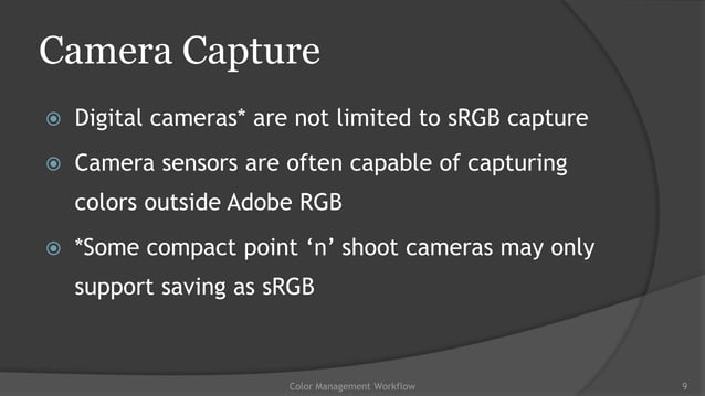 Color Management Workflow | PPT