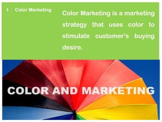 Color marketing | PPTX