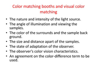 Color matching cabinet | PPTX