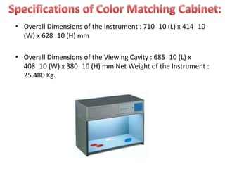 Color matching cabinet | PPTX