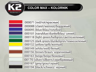 K2 Color Max- wosk koloryzujący | PPT