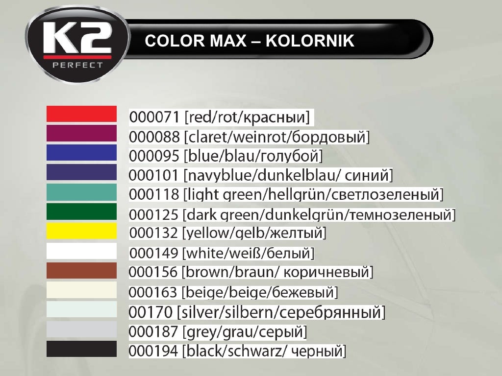 K2 Color Max- wosk koloryzujący