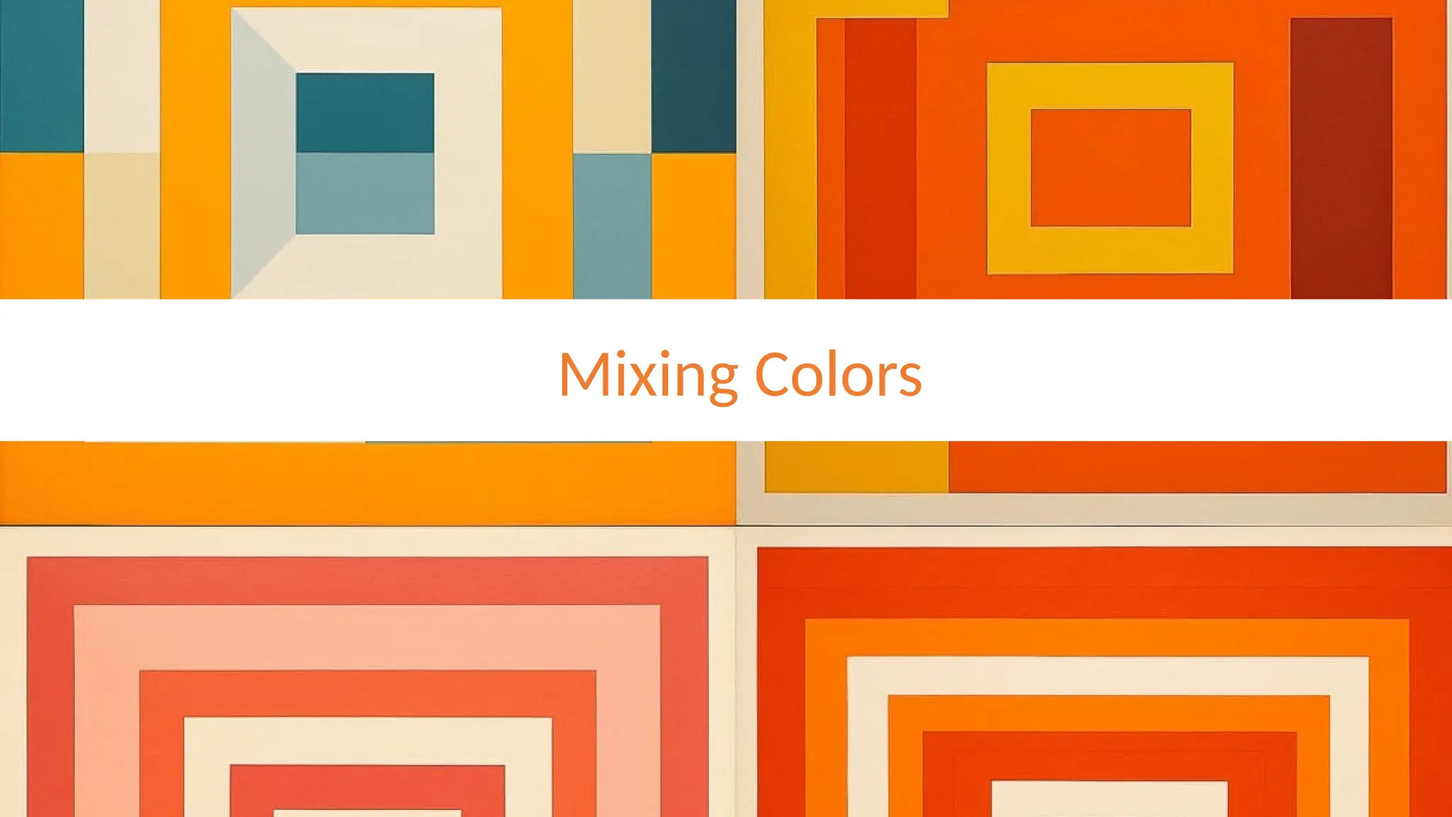 Color Mixing Challenge - activity for high school art | PPTX
