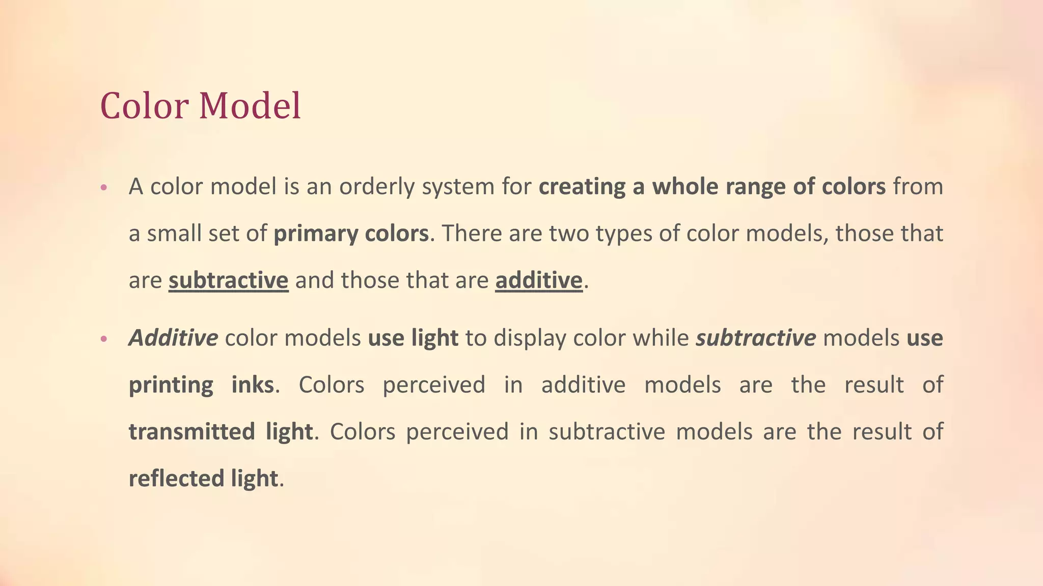 Color Models | PPTX
