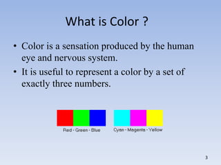 Color model in computer graphics | PPTX