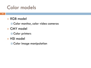 Color models in Digitel image processing | PDF