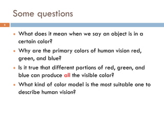 Color models in Digitel image processing | PPT