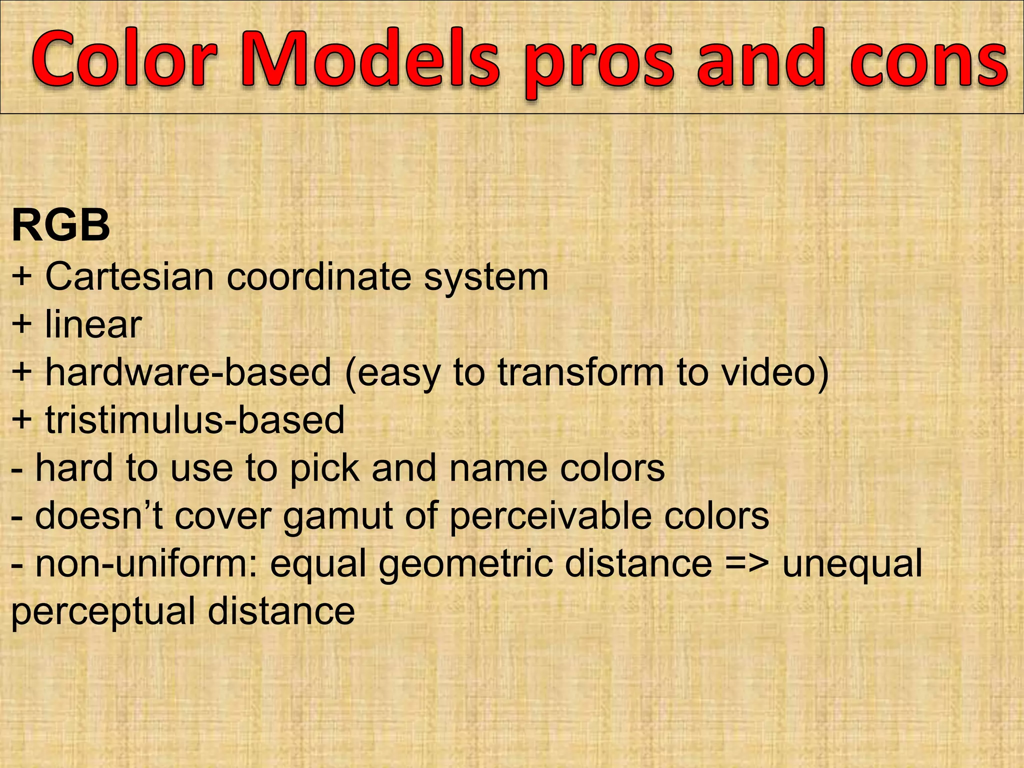 Color models | PPTX