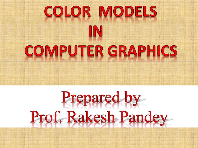 Color models | PPT