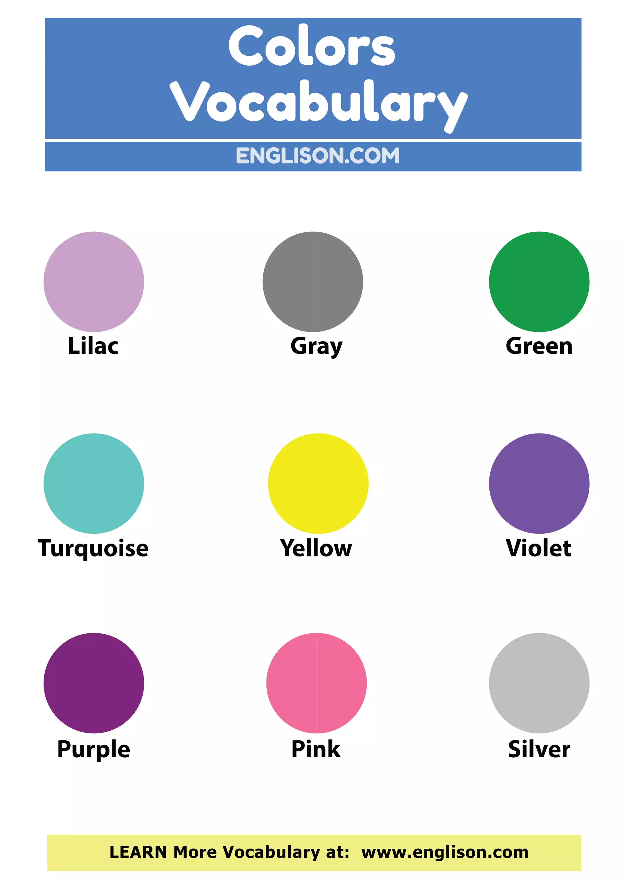 Color names in english | PDF