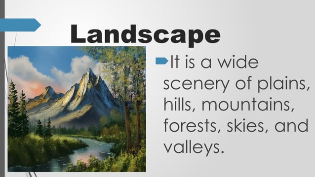 Color of Landscapes SUBJECT IN MAPEH GRADE 3 | PPTX