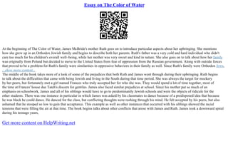 Color Of Water | PPT