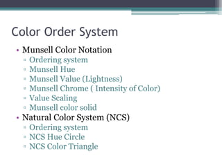 Color order system sg babu | PPT