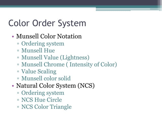 Color order system sg babu | PPT