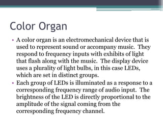 Color organ presentation | PPT