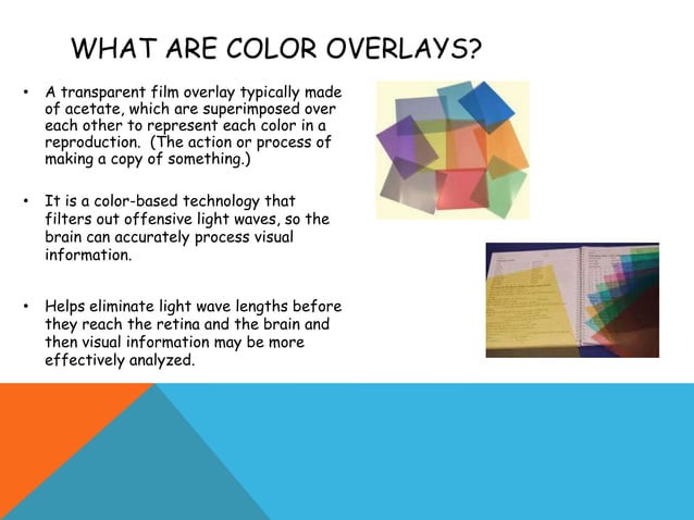 Color overlays presentation | PPT