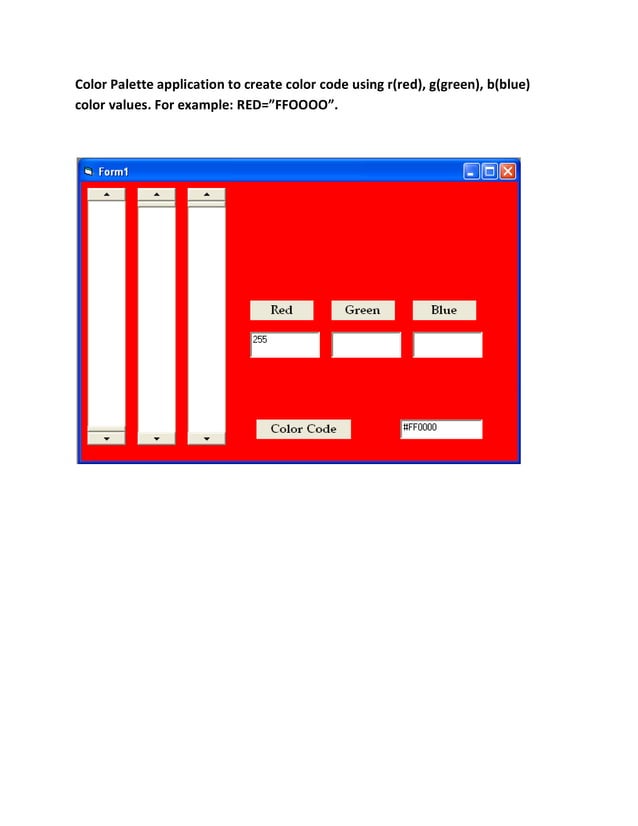 Color Palette Application (Hexadecimal Color Codes) | PDF