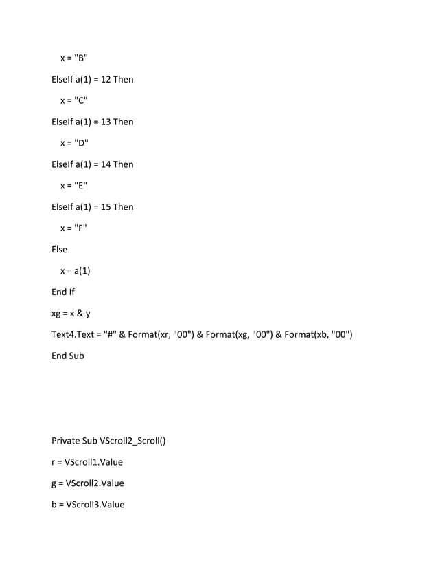 Color Palette Application (Hexadecimal Color Codes) | PDF