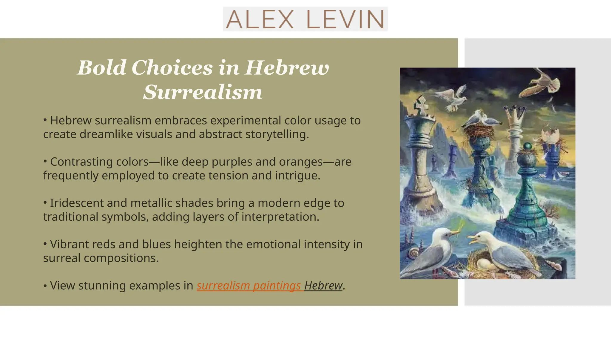 Color Palettes in Jewish Life Paintings and Hebrew Surrealism Art.pptx