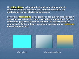 Color plano y color modulado | PPTX