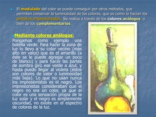 Color plano y color modulado | PPTX