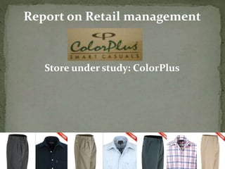 Color plus retail strategies | PPTX