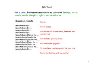Color Poem | PDF