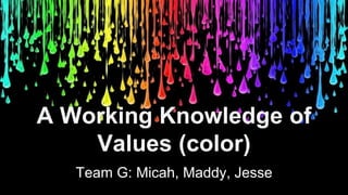 knowledge of values | PPTX
