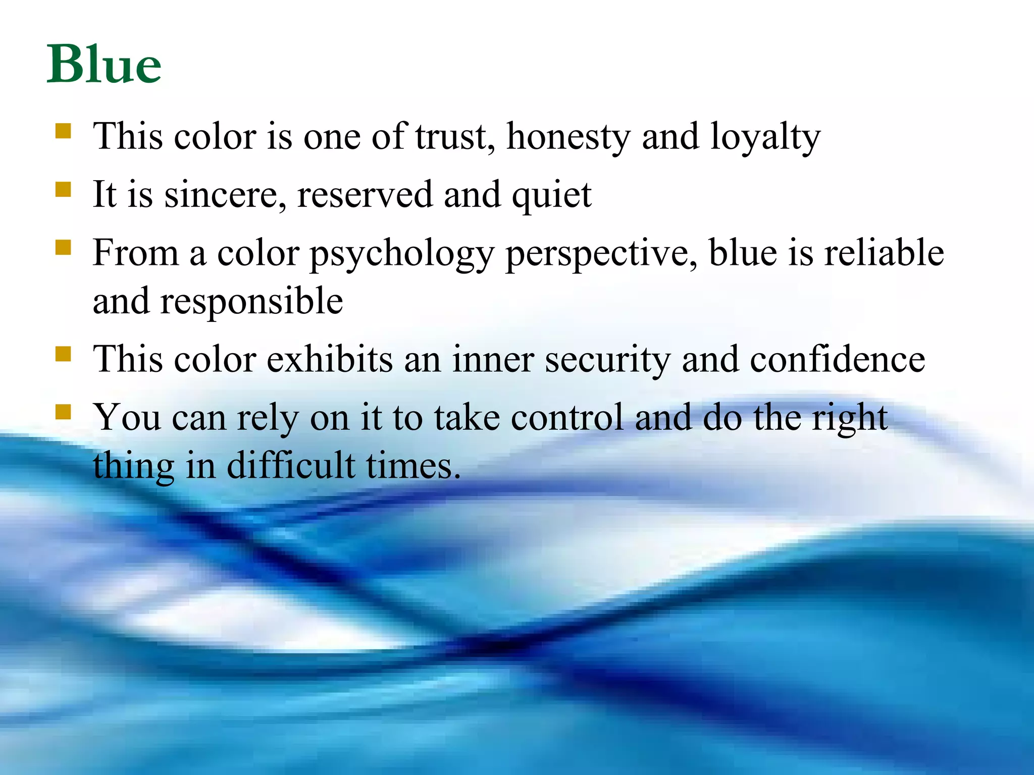 Color psychology | PPT