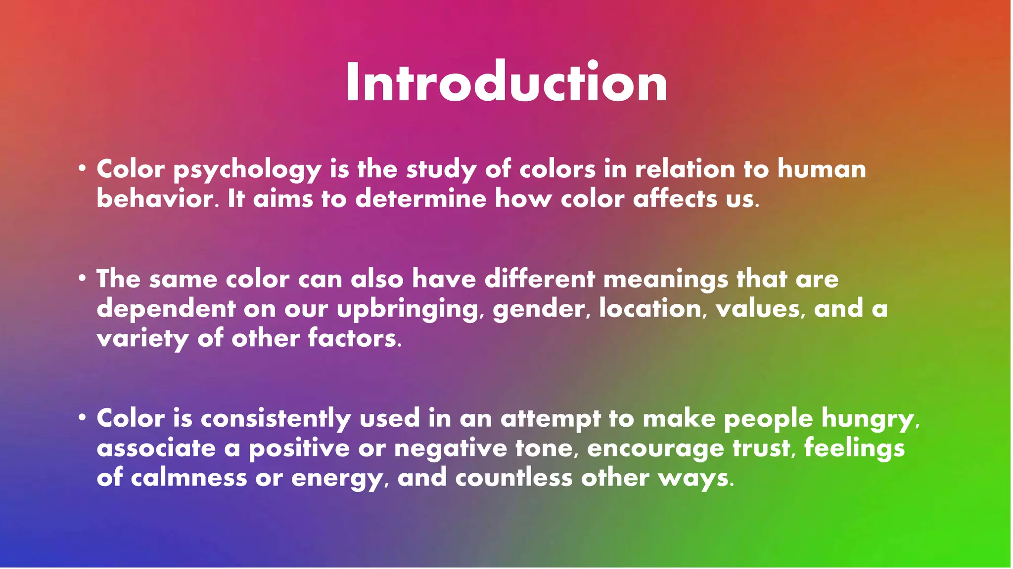 Color psychology | PPTX