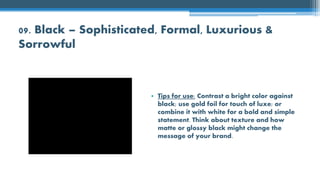 Color psychology | Color Model | Digital Branding | PPT