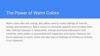 Color Psychology and Its Impact on Daily Life | PPT