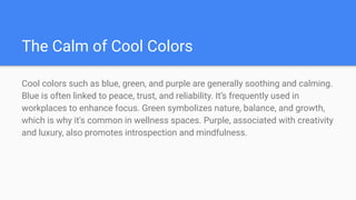 Color Psychology and Its Impact on Daily Life | PDF