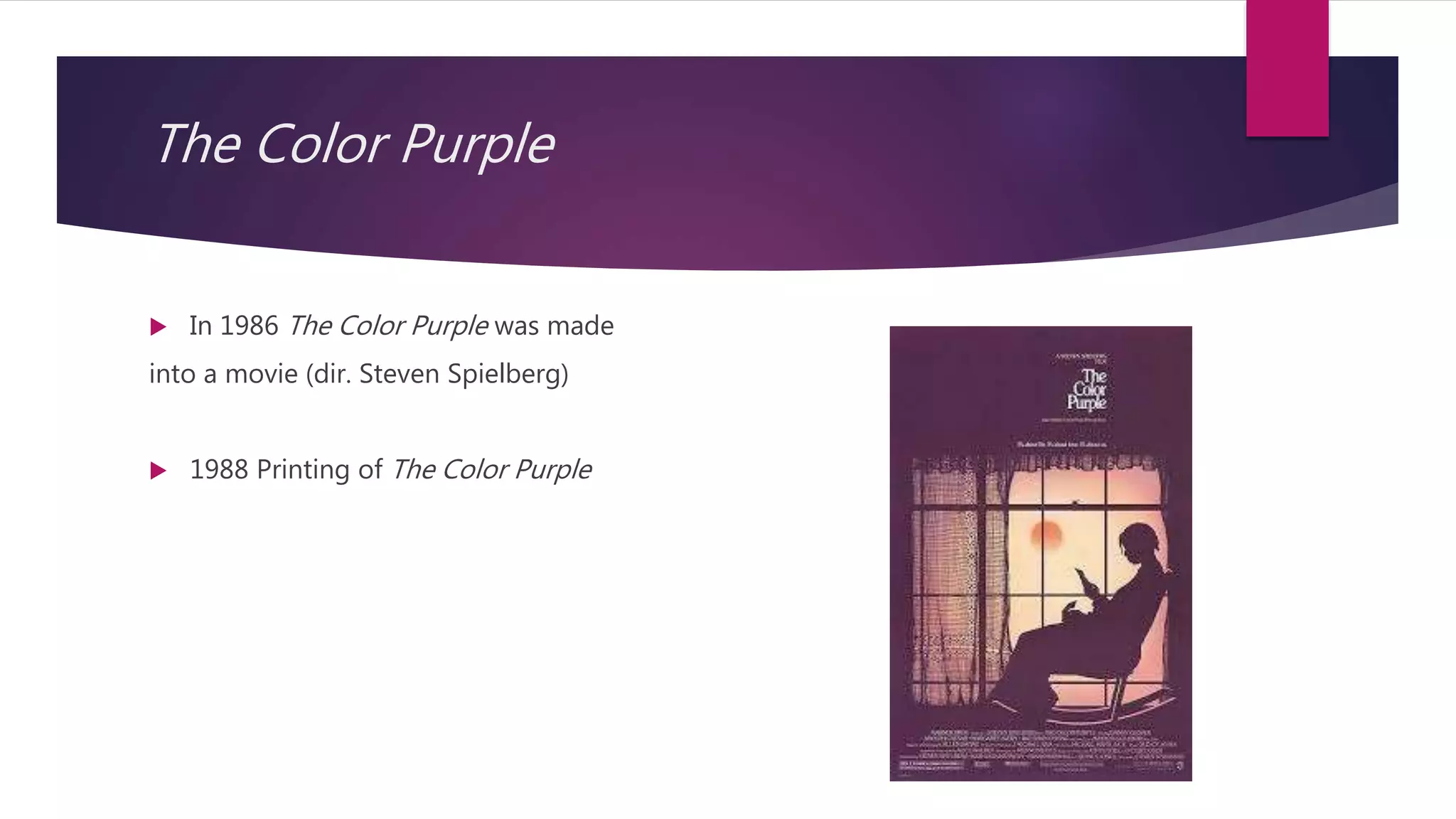 The Color Purple | PPTX