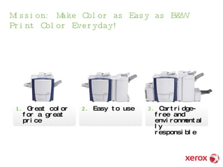 Color Qube 9200 Customer Presentation V.1 | PPT