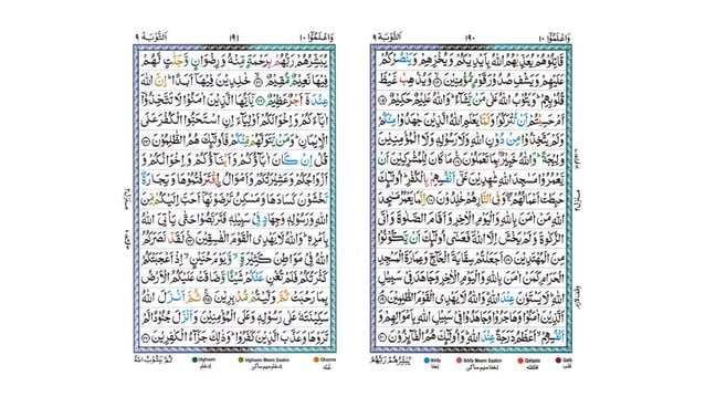 Tajwīdī Quran | Manzil 2 | PDF | PPT