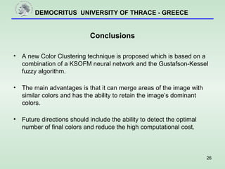 Color reduction using the combination of the kohonen self organized feature map and the ...