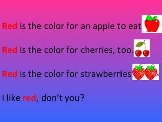 Colors | PPT | Food & Drink