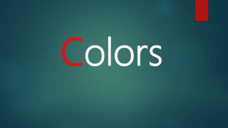 Colors | PPT | Free Download