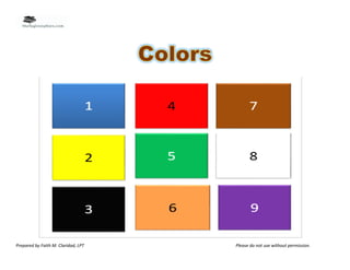 ESL Lesson- Colors | PPT