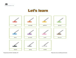 ESL Lesson- Colors | PPT