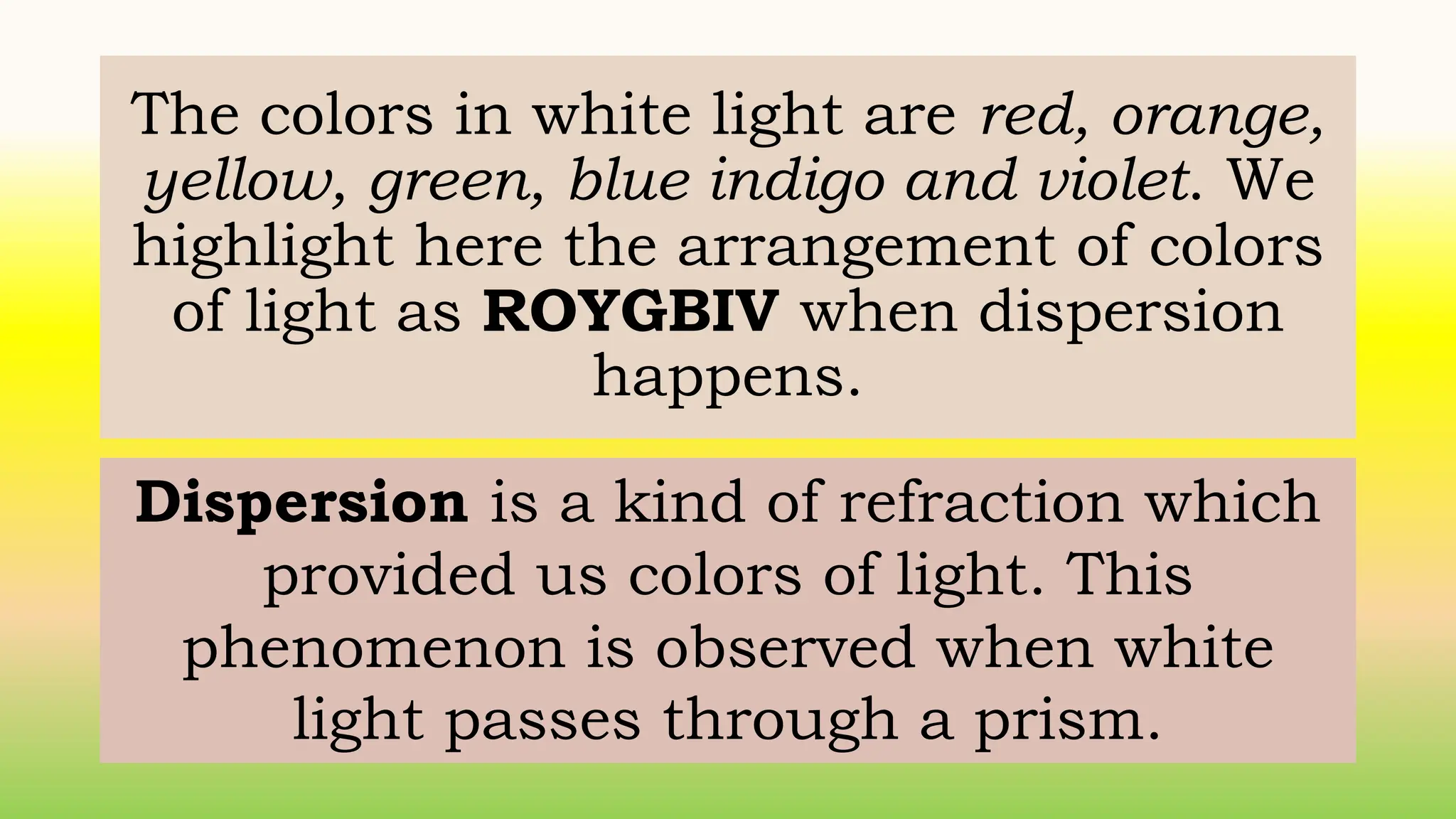 COLORS OF LIGHT IN THE SPECTRUM SCIENCE 10.pptx