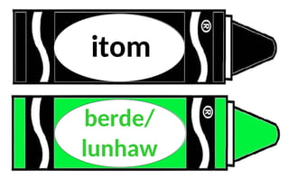 colors-display big crayons with color name_binisaya | DOC