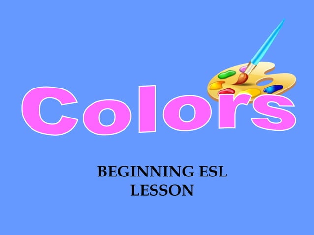 Colors esl-powerpoint | PPT