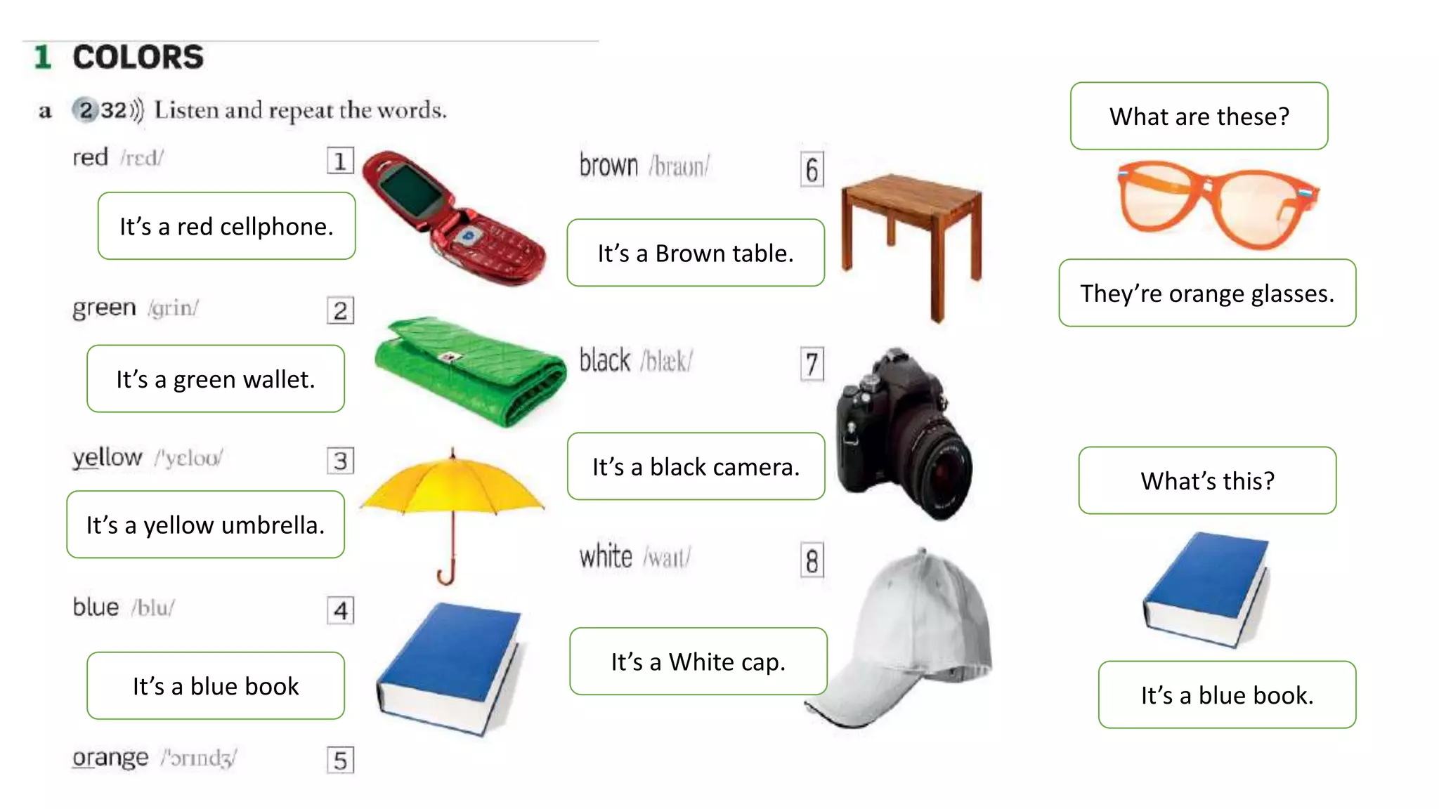 Colors and adjectives | PPTX