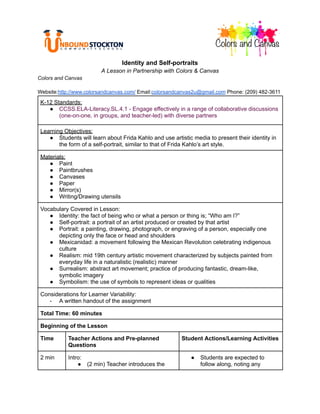 Colors and Canvas LP.pdf | Painting | Arts and Crafts