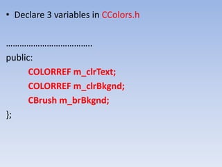 MFC Colors app | PPT