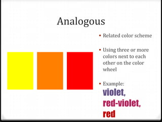 Colorschemes | PPT