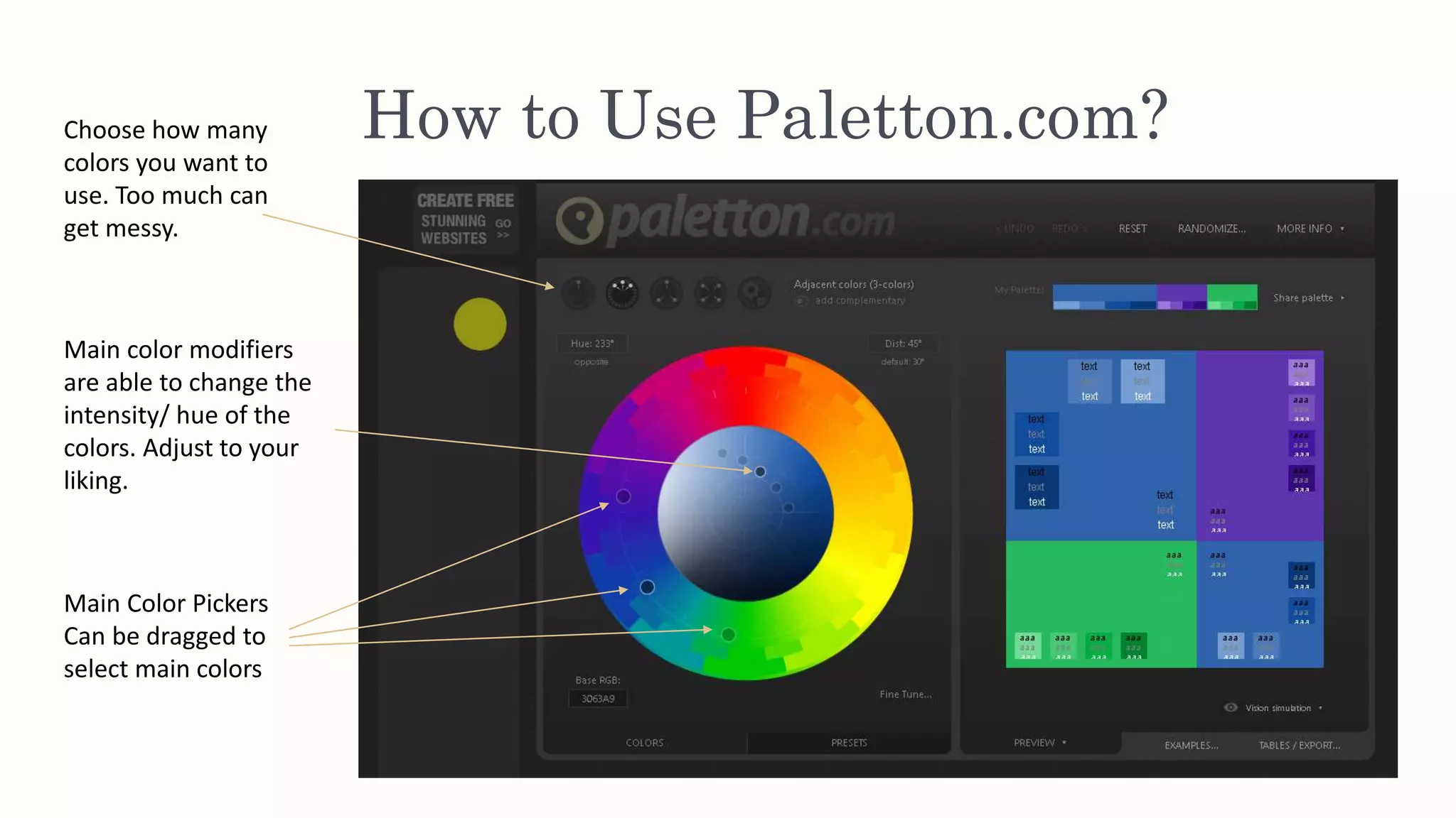 Color schemes | PPTX
