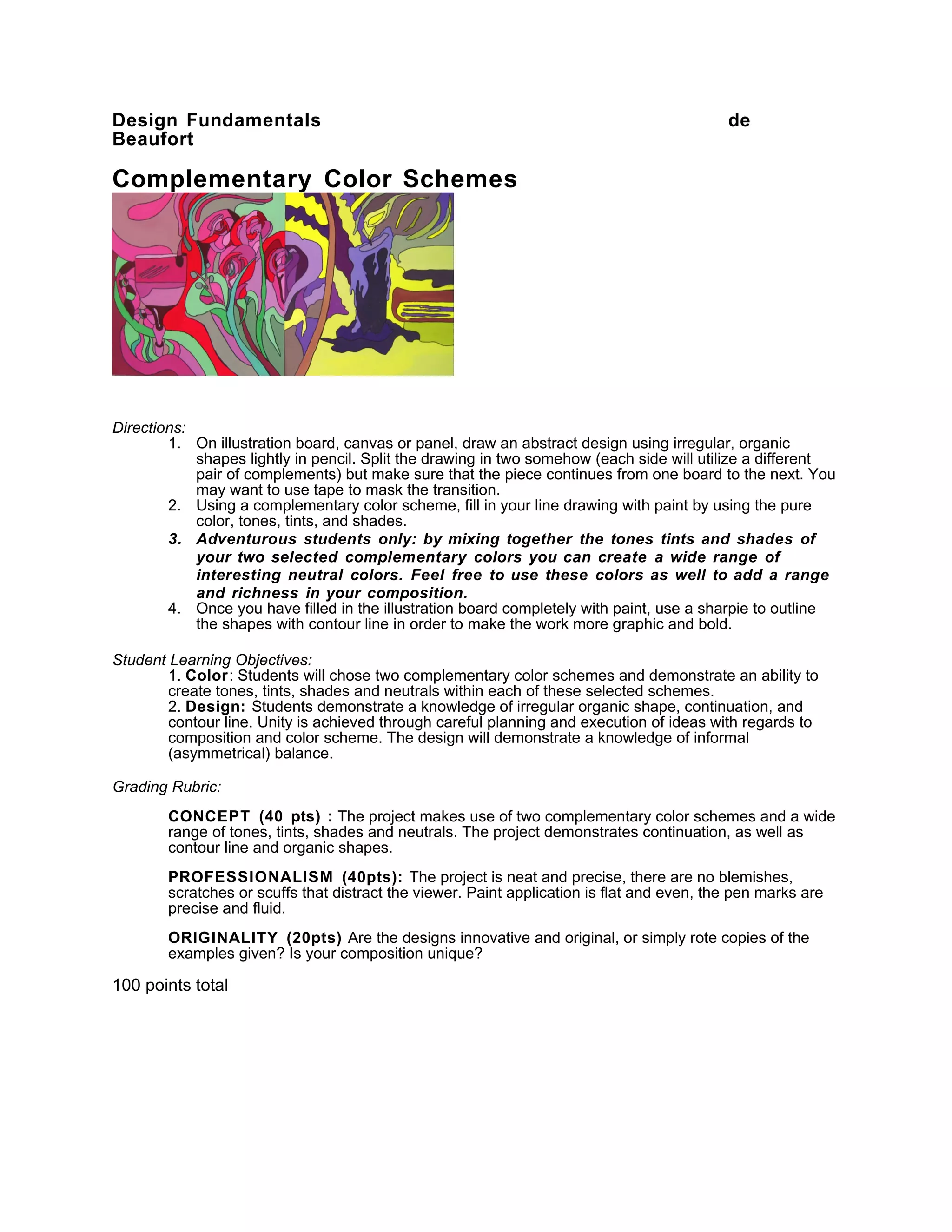 Color Schemes 1 | DOC